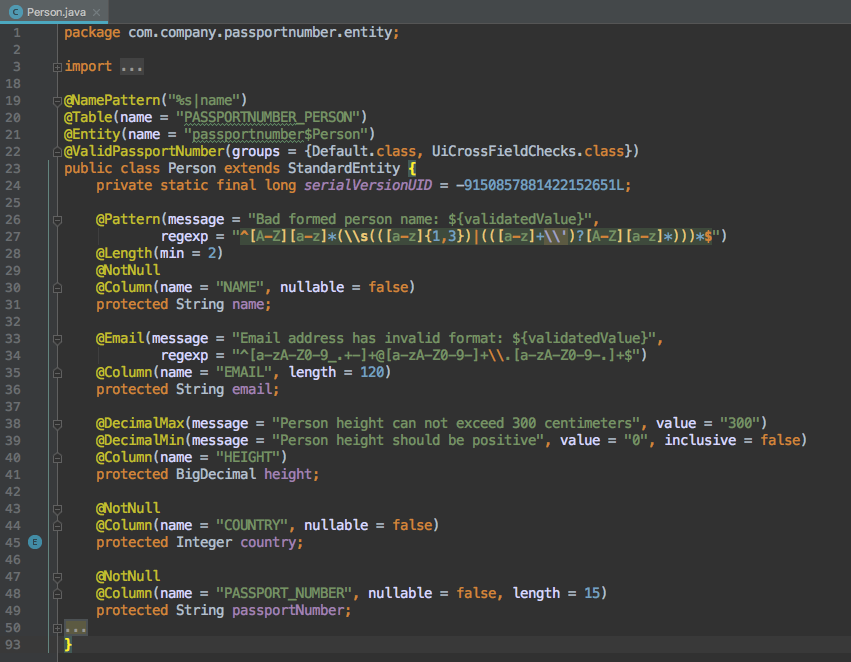 Validation in Java applications – Jmix