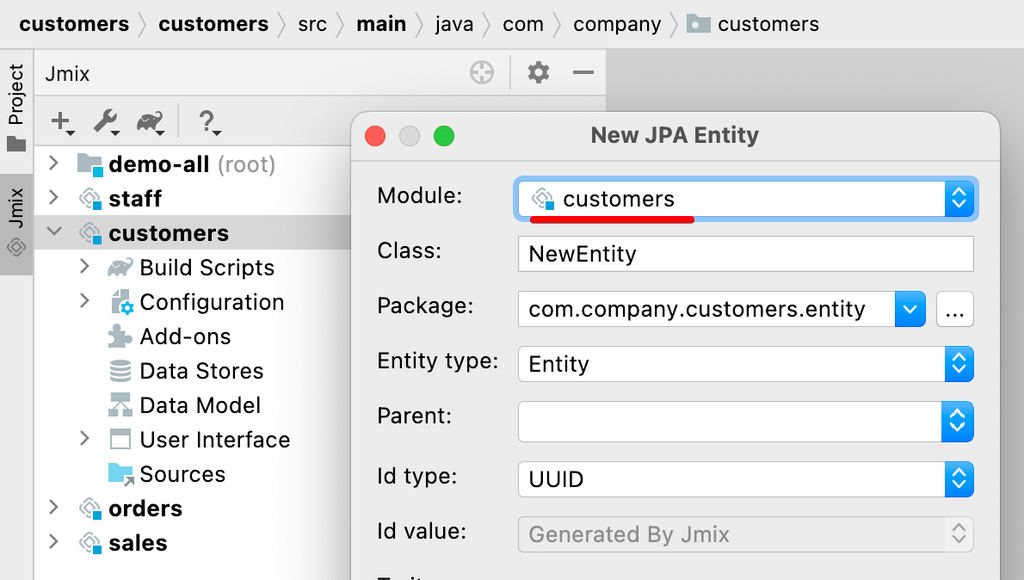Add-ons and Composite Projects – Jmix