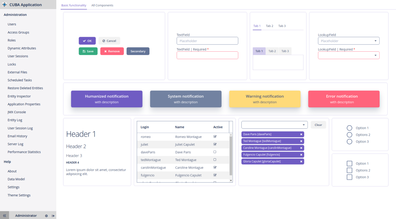 Helium - New Theme for CUBA Applications – Jmix