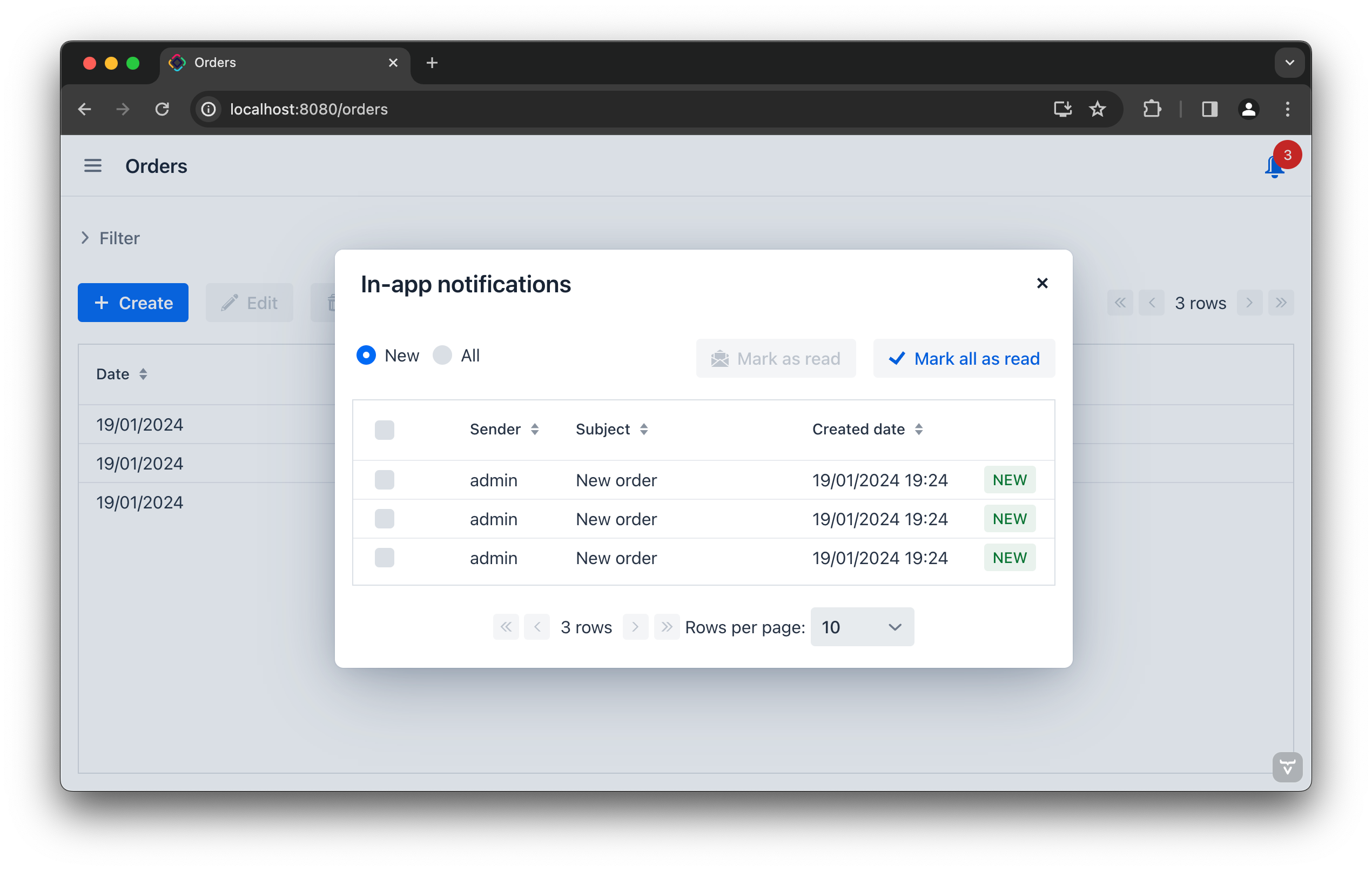 Notifications – Jmix